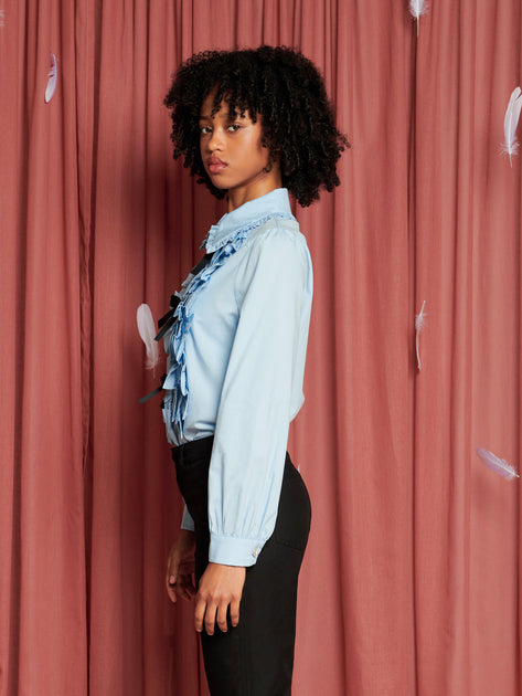 Arnell Bow Ruffle Shirt – Sister Jane